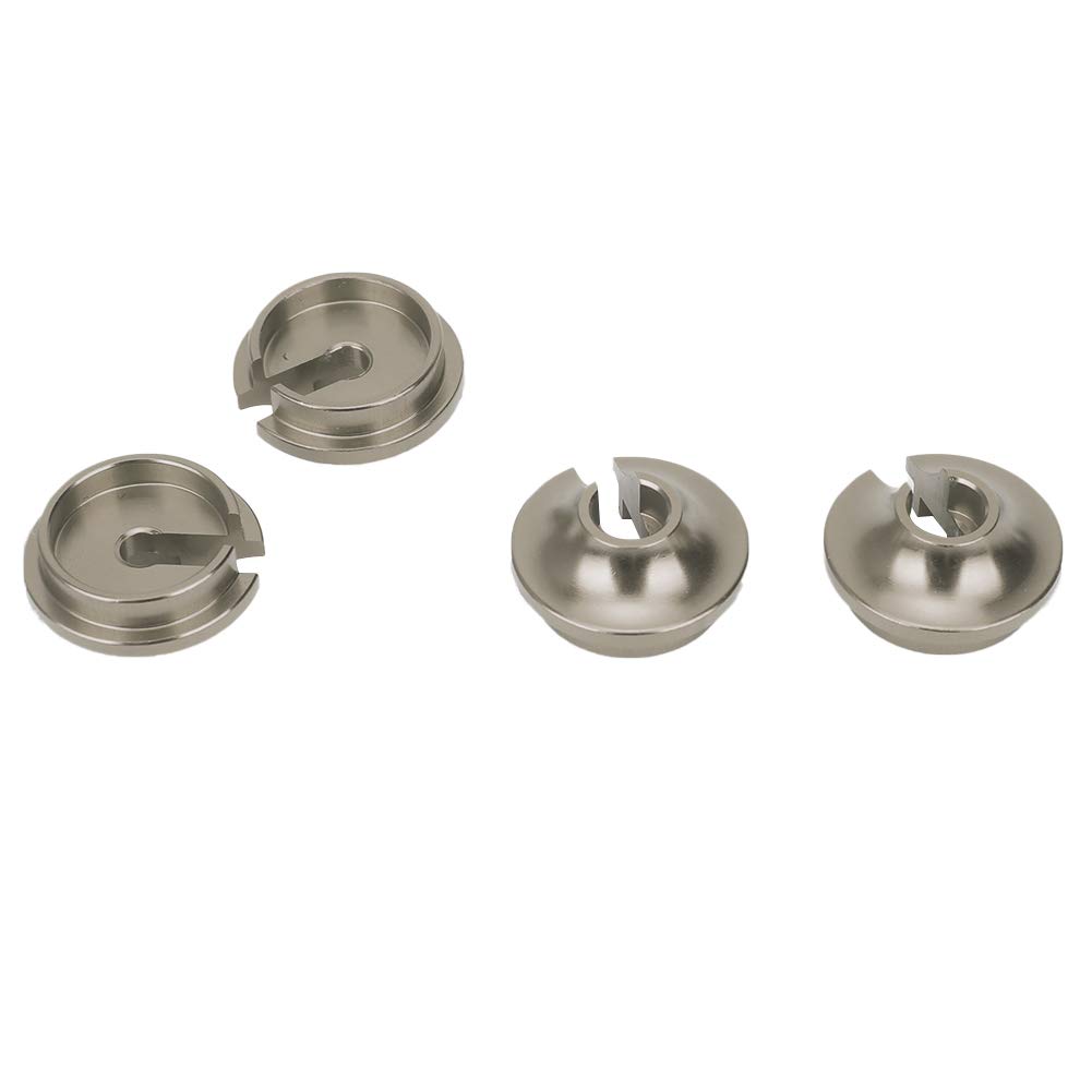4Pcs Spring Retainers, Light Weight Aluminum Shock Retainers with Piston Heads RC Car Upgrade Accessory Fit for TRXXAS SLASH 2WD RC Car Upgrade Accessory 3768(BT color) Rpm Spring Retainers