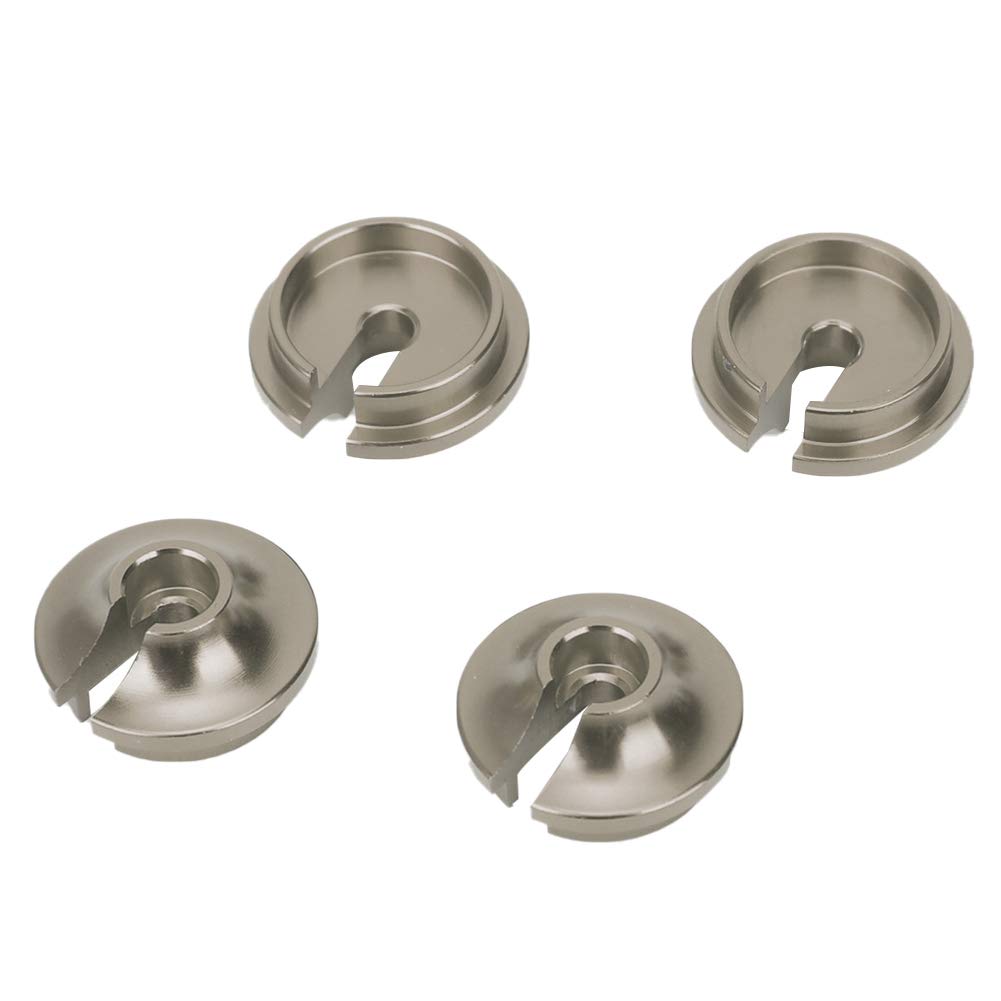 4Pcs Spring Retainers, Light Weight Aluminum Shock Retainers with Piston Heads RC Car Upgrade Accessory Fit for TRXXAS SLASH 2WD RC Car Upgrade Accessory 3768(BT color) Rpm Spring Retainers