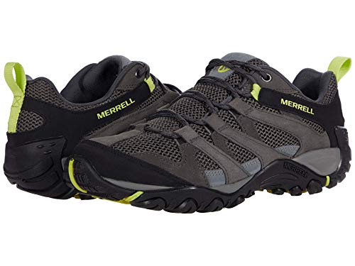 Merrell mens Alverstone Hiking Shoe, Granite/Keylime, 14 US