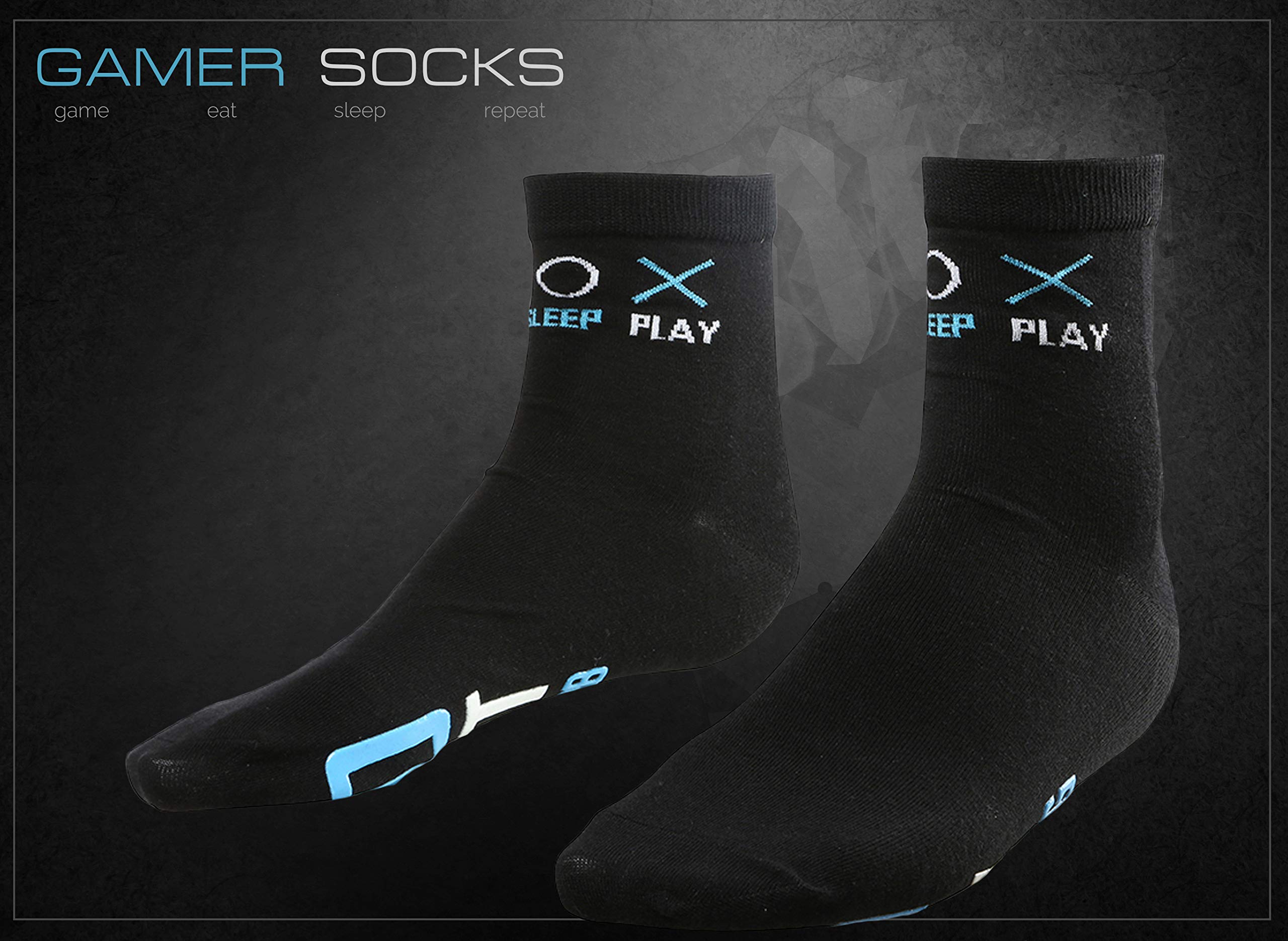 Gamer Socks, DND Gift Ideas, Best Gifts for Teenagers Boys, Presents, im Gaming Socks for Men (Blue Respawn)