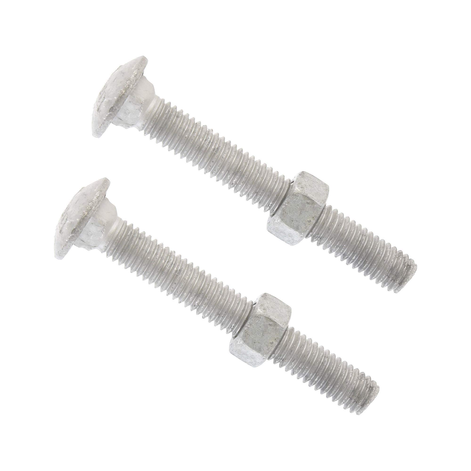 Pressed Steel Chain Link Fence Post Hinge w/Bolt 3" [2 7/8" OD] x 5/8" | Heavy Duty Hinges | (Pack of 2)