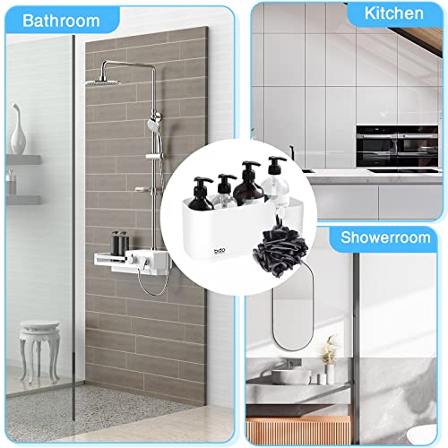 GTYCRH Shower Caddy, Bathroom organizer, Adhesive Shower Organizer No Drilling, Large Capacity,Plastic Bathroom Shower Organizer, Shower Shelf for Inside Shower