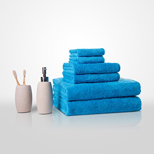 16"x 29" - 100% Turkish Cotton Terry Hand Towel (Turquoise)