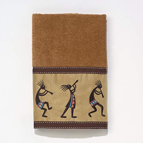 Avanti Linens 17732NUT Kokopelli Hand Towel, Nutmeg