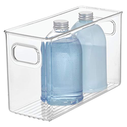 InterDesign Linus Plastic Countertop, Closet, and Vanity Organizer, Storage Bin for Bathroom, Bedroom, Office, Craft Room, Kitchen, Small
