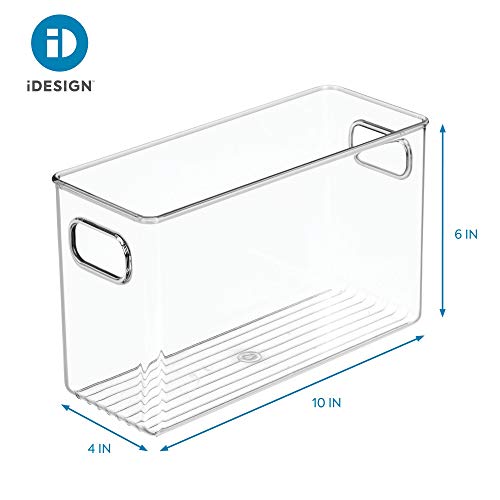 InterDesign Linus Plastic Countertop, Closet, and Vanity Organizer, Storage Bin for Bathroom, Bedroom, Office, Craft Room, Kitchen, Small