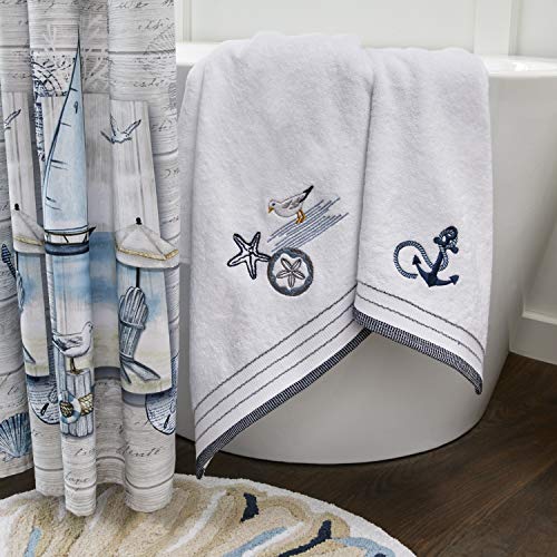 SKL Home Sea Drift Hand Towel Set, White