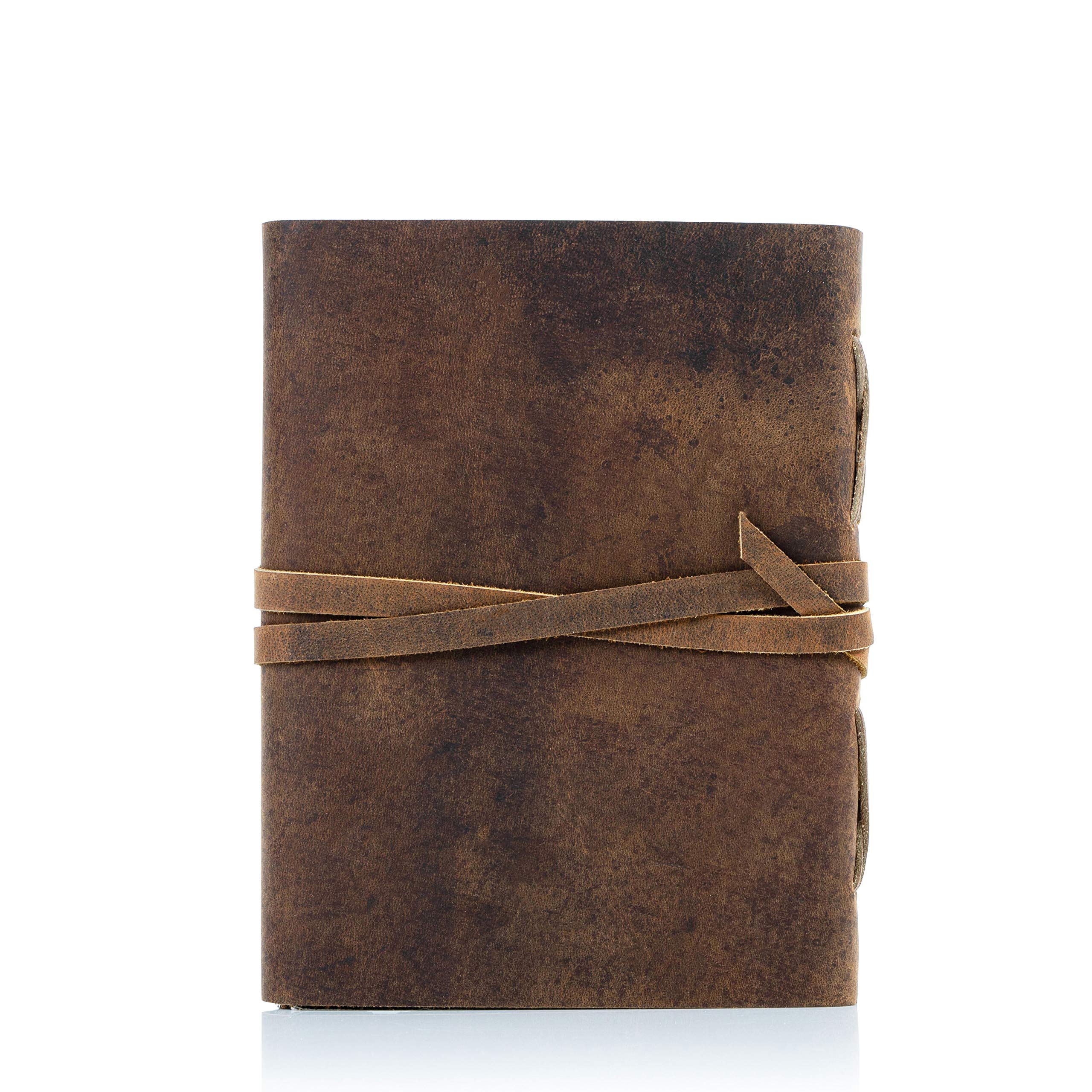 Leather Journal Lined Paper with luxury pen Handmade Leather Journal/Writing Notebook Diary/Bound Daily Notepad for Men & Women Medium, Writing pad for Artist, Sketch (8 X 6)