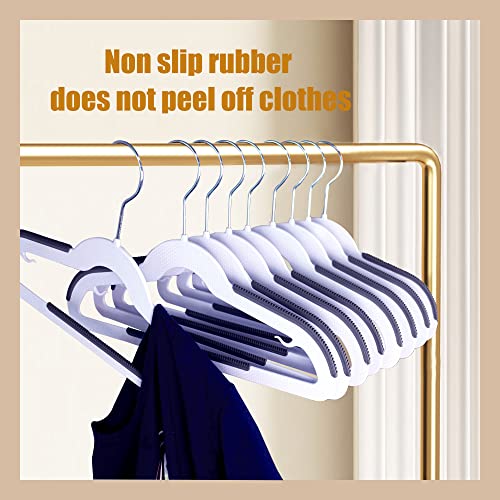 GLCMN Baby Hangers for Closet 20 Pack ,Wet and Dry Clothes Hanger,Non Slip Plastic Hangers for Baby, Kids, Toddler Clothes