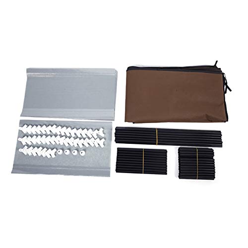 WINGOOD Room-Saving 9 Lattices 10 Tiers Non-Woven Fabric Shoe Rack Shoes Organizer (Coffee)