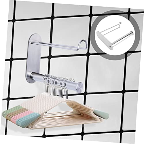 Zerodeko 1pc 304 Stainless Steel Hangers Hanger Holder Rack Hanger Rack Wall Clothes Rack Clip Hanger Stand Coat Hangers Holder Multi Hanger Closet Hanger Organizer Metal Coat Hanger Shelf