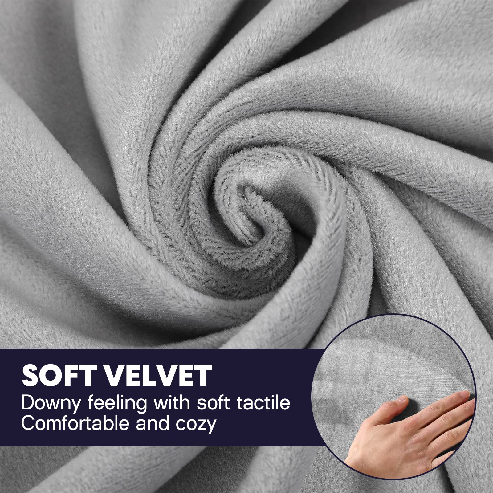 Garneck 2Pcs Stretch Fabric Armrest Covers Anti-Slip Spandex Recliner Armchair Couch Armrest Protector Furniture Protector Armchair Slipcovers Grey