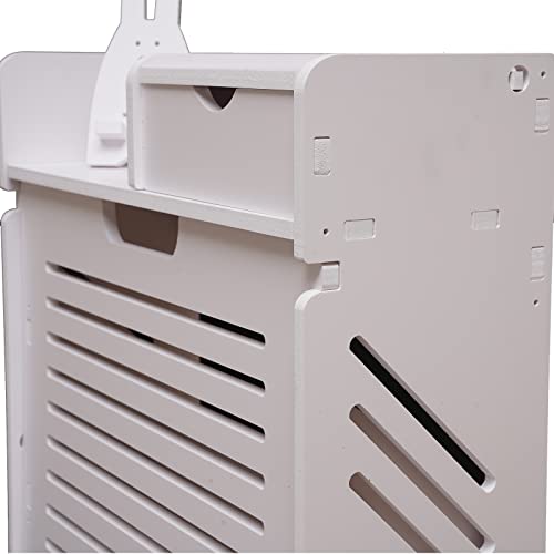 CNCEST Shoe Storage Cabinet Tipping Shoe Cabinet,White Shoe Rack Storage Organizer,Portable Shoe Rack Organizer,Cabinet for Heels,Slippers