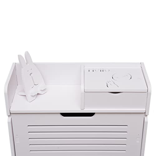CNCEST Shoe Storage Cabinet Tipping Shoe Cabinet,White Shoe Rack Storage Organizer,Portable Shoe Rack Organizer,Cabinet for Heels,Slippers