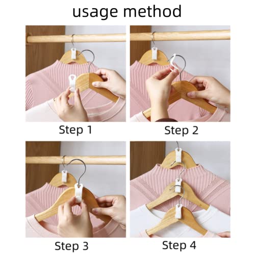 CNYEJQJC Clothes Hanger, 30PCS Connector Hooks Plastic Hanging Clothes Hangers Connecting Hook Saving Wardrobe for Space Clothes Storage and Finishing Machine