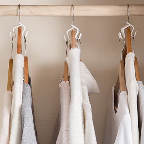 CNYEJQJC Clothes Hanger, 30PCS Connector Hooks Plastic Hanging Clothes Hangers Connecting Hook Saving Wardrobe for Space Clothes Storage and Finishing Machine