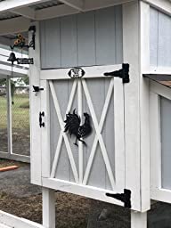 HOME MASTER HARDWARE Heavy Duty Decorative Gate Kit - 8 in Decorative Tee Hinges 2 Pack + Self-Adjusting Gate Latch 1 Pack + 10 3/8 in Ornamental Gate Handle 1 Pack