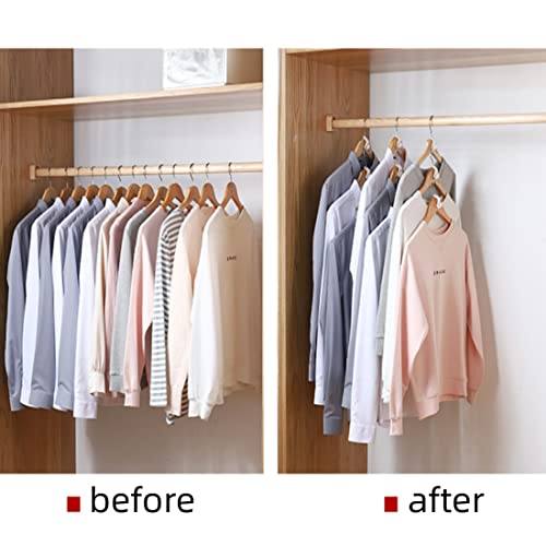 CNYEJQJC Clothes Hanger, 30PCS Connector Hooks Plastic Hanging Clothes Hangers Connecting Hook Saving Wardrobe for Space Clothes Storage and Finishing Machine
