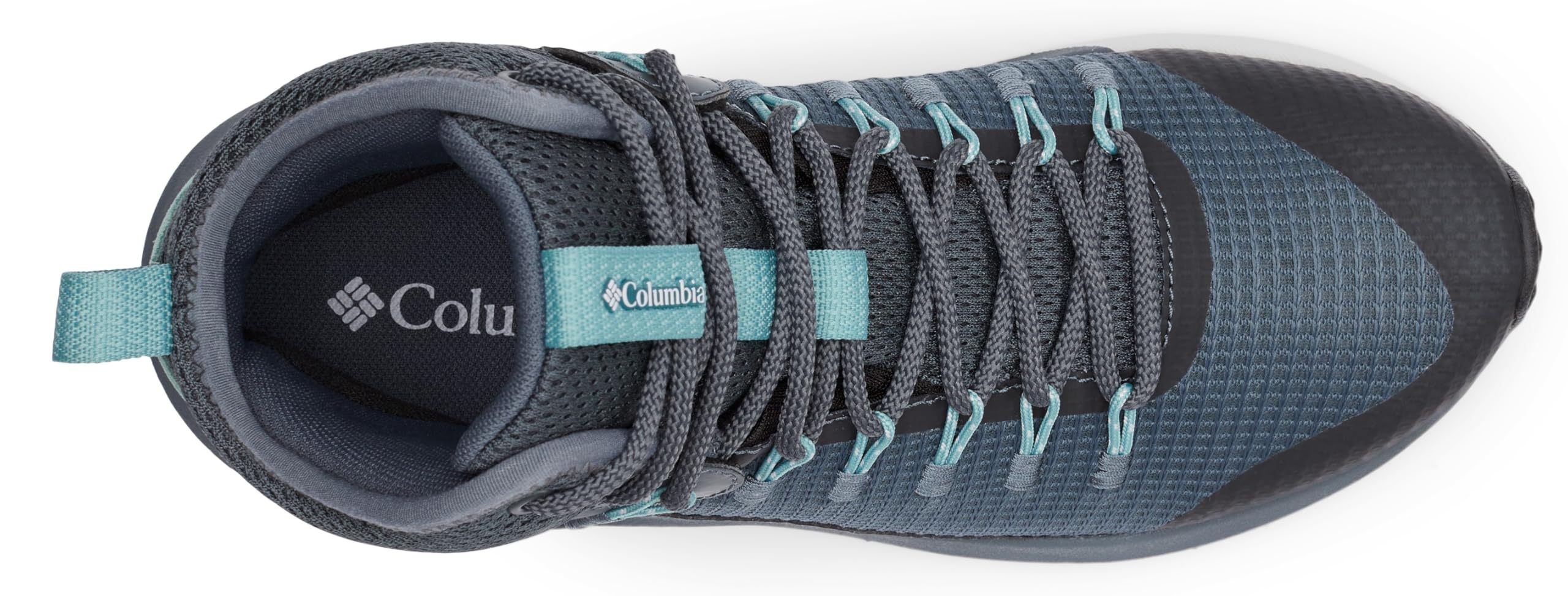 Columbia Womens Trailstorm Mid Waterproof Hiking Shoe, Graphite/Dusty Green, 8.5 Wide US