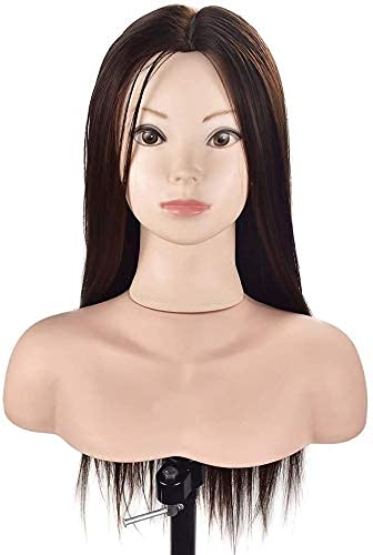ZMS Professional Cosmetology Mannequin Head Shoulder Model Bust Shoulder Platform for Training Manikin Head