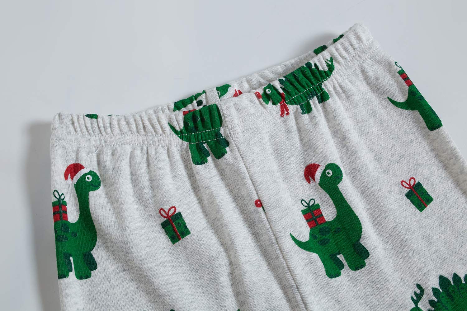 Boys Christmas Pajamas for Toddler Clothes Set Dinosaur Sleepwear Long Sleeve 100% Cotton 2 Piece Kids Xmas Pjs 3t