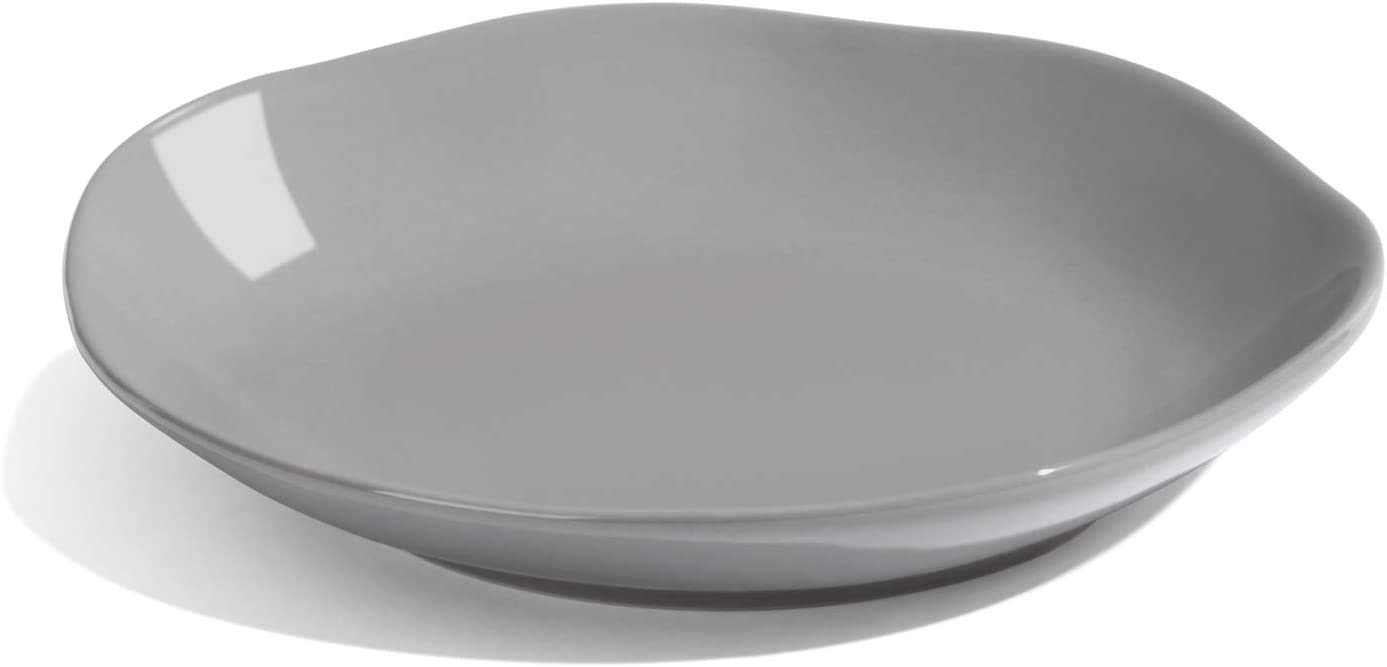 LE TAUCI Dinnerware Sets 12 Piece, Serve for 4, Ceramic Plates and Bowls Set (10" Dinner Plates + 8" Salad Dish + 22 oz Bowl) x 4, Suit For House Warming Wedding, Dishwasher Microwave Oven safe - Grey