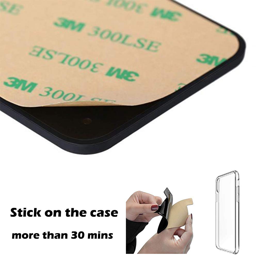 Obbii Metallic Gold PU Leather Card Holder for Back of Phone with 3M Adhesive Stick-on Credit Card Wallet Pockets for iPhone and Android Smartphones (Silver)