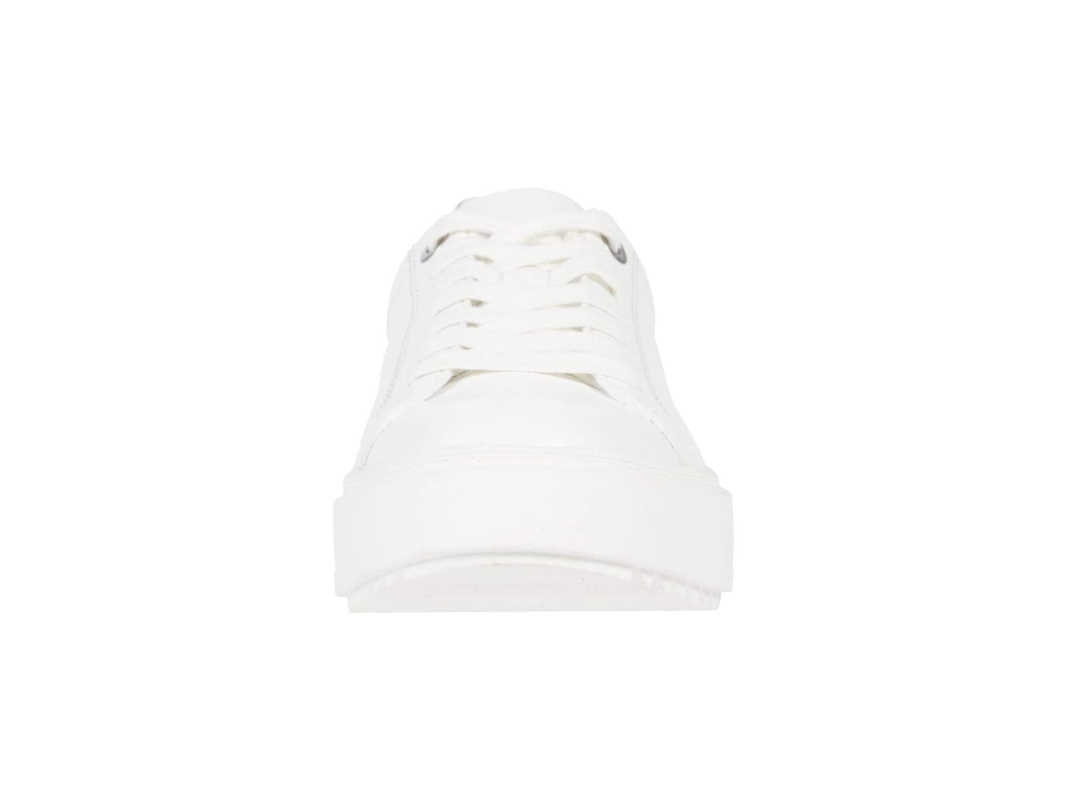 Steve Madden Women's Catcher Sneaker, White Black, 7