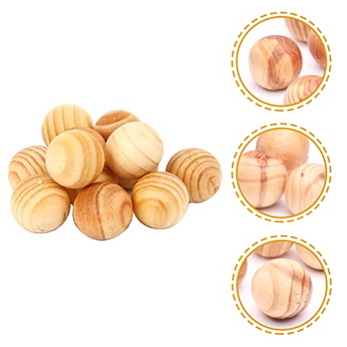 UKCOCO 120 Pcs Natural Camphor Ball Fresh Cinnamomum Camphora Root Neutralizing Odor Camphor Balls Cedar Blocks Closet Deodorizer for Clothes Storage Closets Drawers 1.8cm