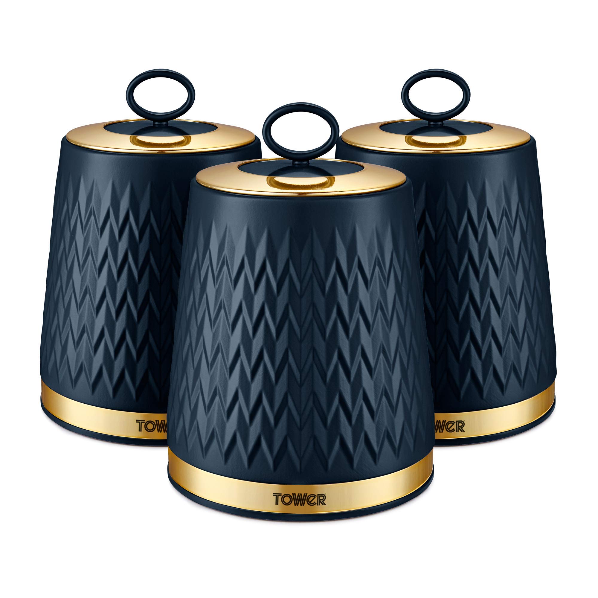 Tower Empire Kitchen Storage Canisters, Tea Coffee Sugar Set