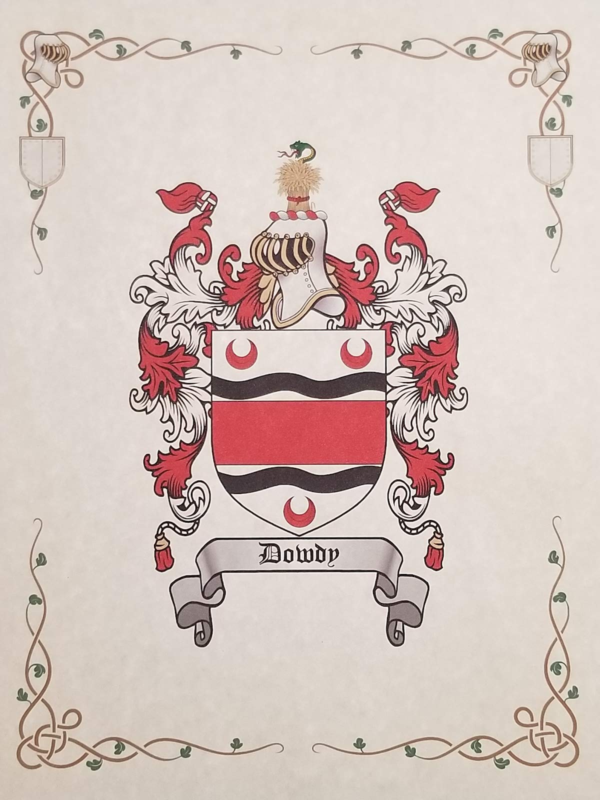 Mr Sweets Fiocchi - Coat of Arms, Crest & History 3 Print Combo - Surname Origin: Italian Italy