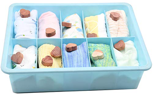 Venxic Aromatic Cedar Heart Blocks for Clothes Storage | 100% Natural Cedar Hanger Balls for Closets and Drawers Protection & Freshener (50 Pack)