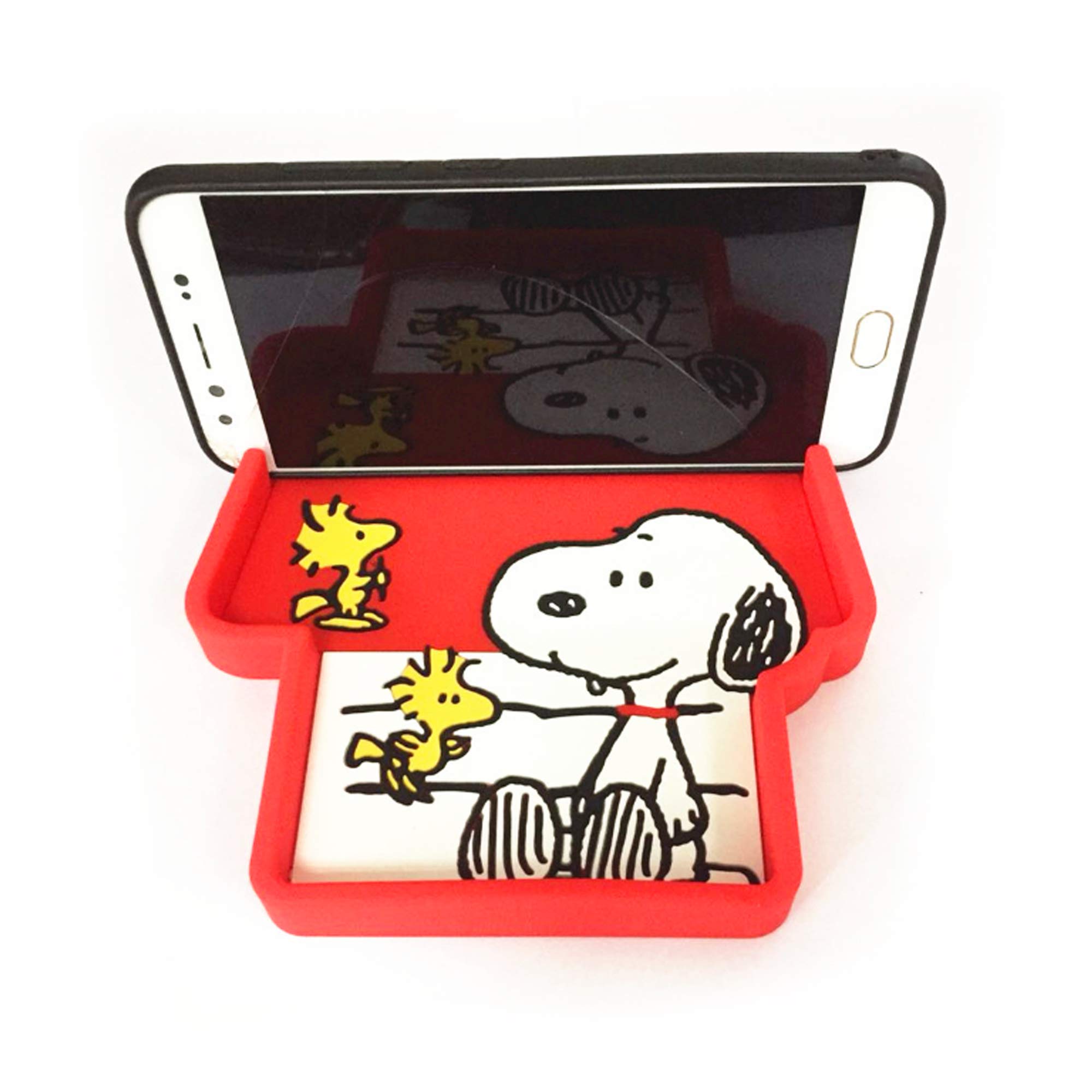 1 Pc Cartoon White Dog Car Dashboard Multi-use Anti-Slip Mat for Cell Phone Stand Sunglasses Keys Coins Pen Parking Ticket Small Gadgets