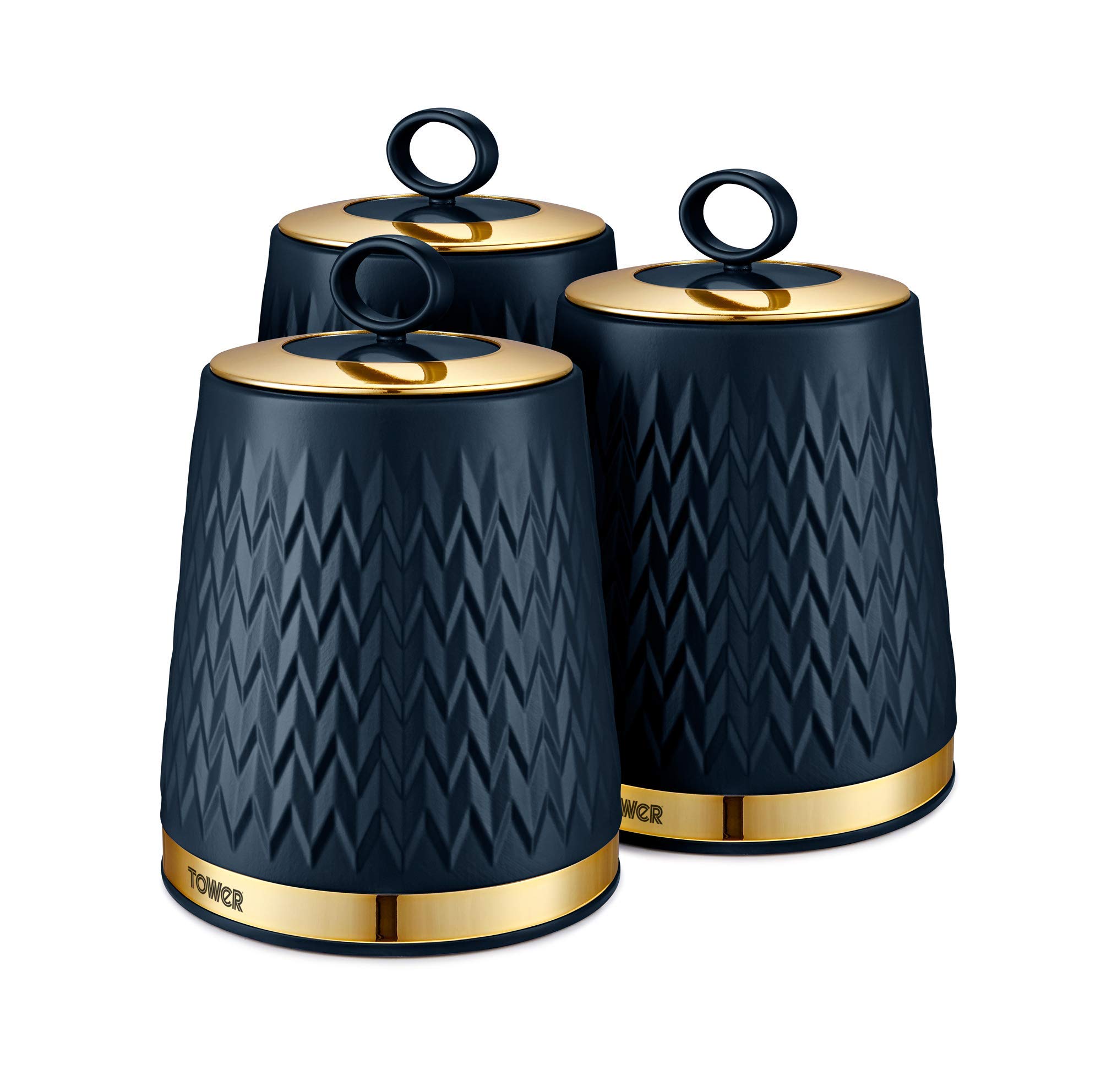 Tower Empire Kitchen Storage Canisters, Tea Coffee Sugar Set