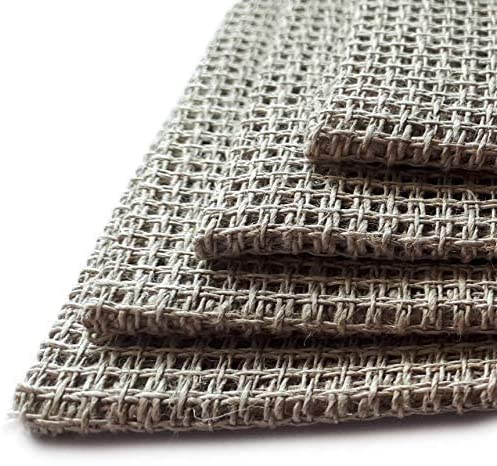 Reusable Makeup Remover Cloths - Pure 100% Linen Washcloths - 6-Pack 8x8-inches Open Weave Washable Face Wipes