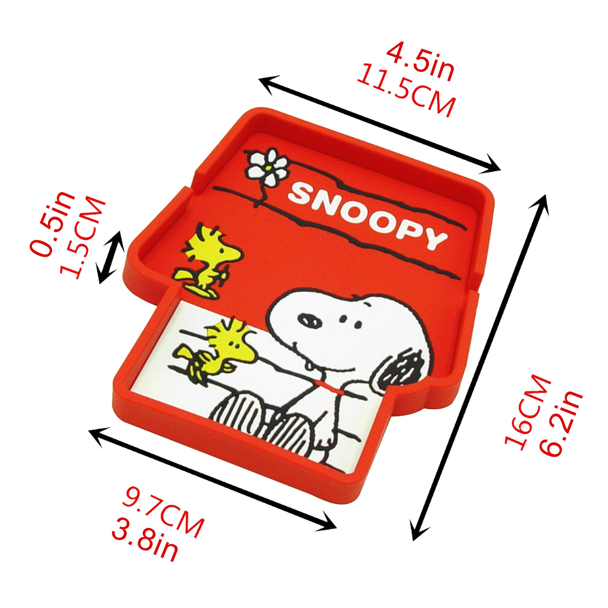 1 Pc Cartoon White Dog Car Dashboard Multi-use Anti-Slip Mat for Cell Phone Stand Sunglasses Keys Coins Pen Parking Ticket Small Gadgets