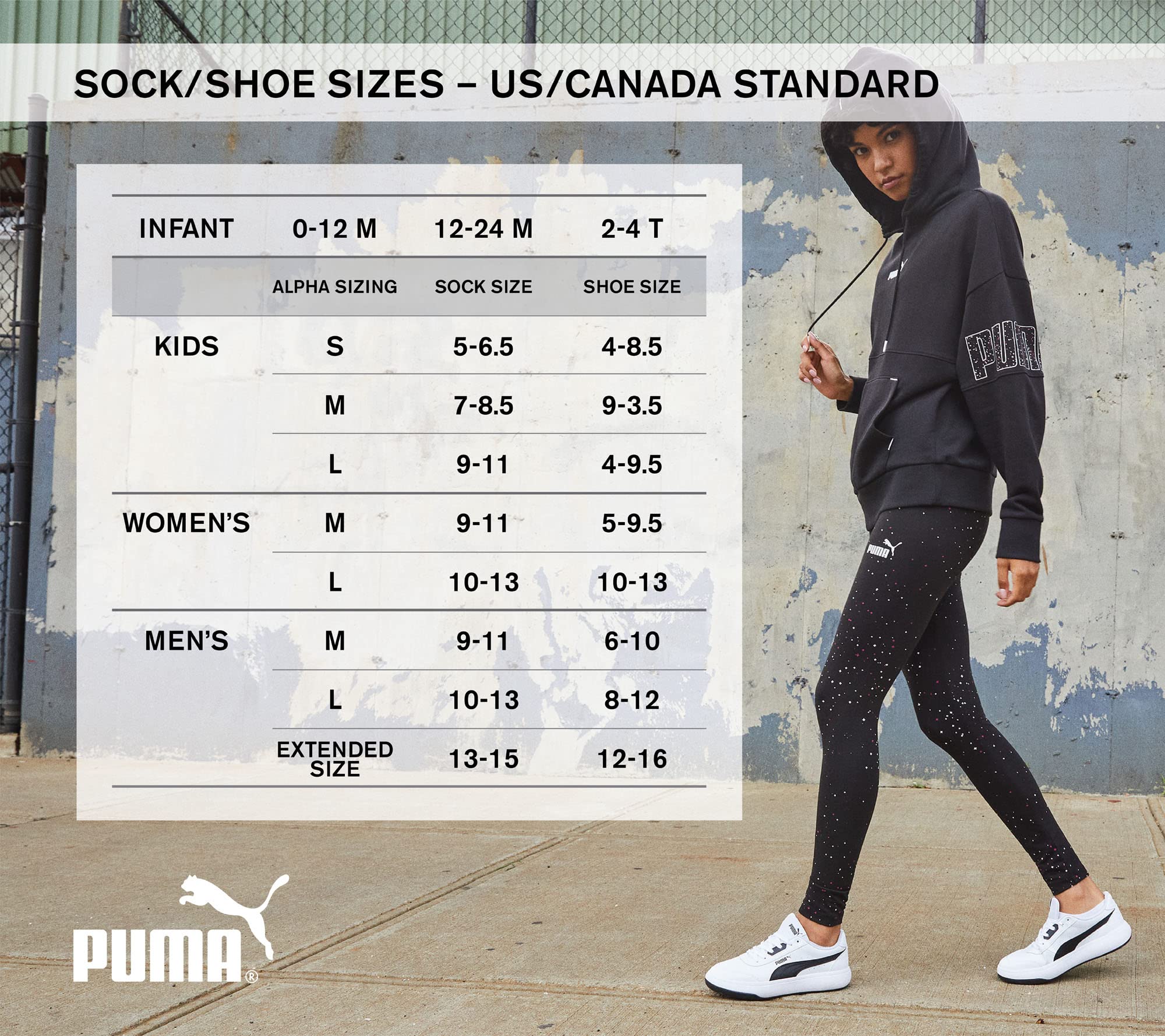PUMA mens 6 Pack Crew running socks, White/Grey, 13-Oct US