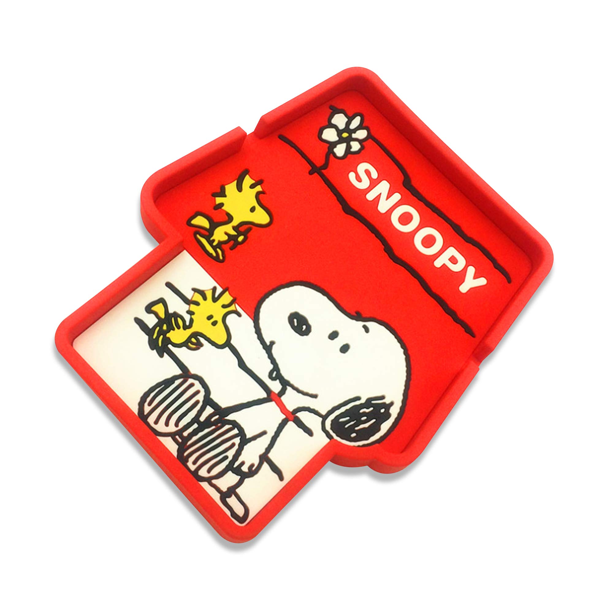 1 Pc Cartoon White Dog Car Dashboard Multi-use Anti-Slip Mat for Cell Phone Stand Sunglasses Keys Coins Pen Parking Ticket Small Gadgets