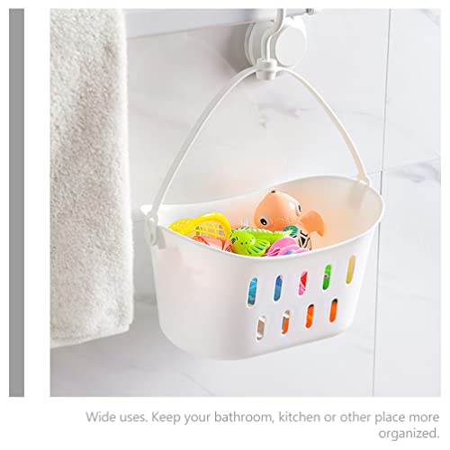 iplusmile Shower Caddy Hanging Hanging Plastic Storage Basket Shower Caddy Basket Laundry Organizer Container Trolley Basket for Organizing Bathroom Kitchen Dorm Room Shower Caddy Portable