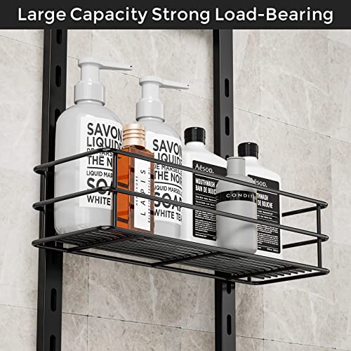 ODesign 5 Tiers Shower Caddy Organizer Bathroom kitchen Shelves Storage Basket Wall Mounted - Black