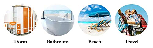 Mesh Caddy, Quick Dry Shower Tote Bag Hanging Toiletry and Bath Organizer with Suction Cup Clip Cord, Black, Rugged - Better Made in USA