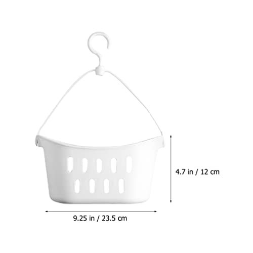 iplusmile Shower Caddy Hanging Hanging Plastic Storage Basket Shower Caddy Basket Laundry Organizer Container Trolley Basket for Organizing Bathroom Kitchen Dorm Room Shower Caddy Portable