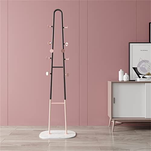 CDYD Nordic Floor Coat Hanger Bedroom Home Hanger Wrought Iron Hanger Bag Hanger Home Coat Hanger