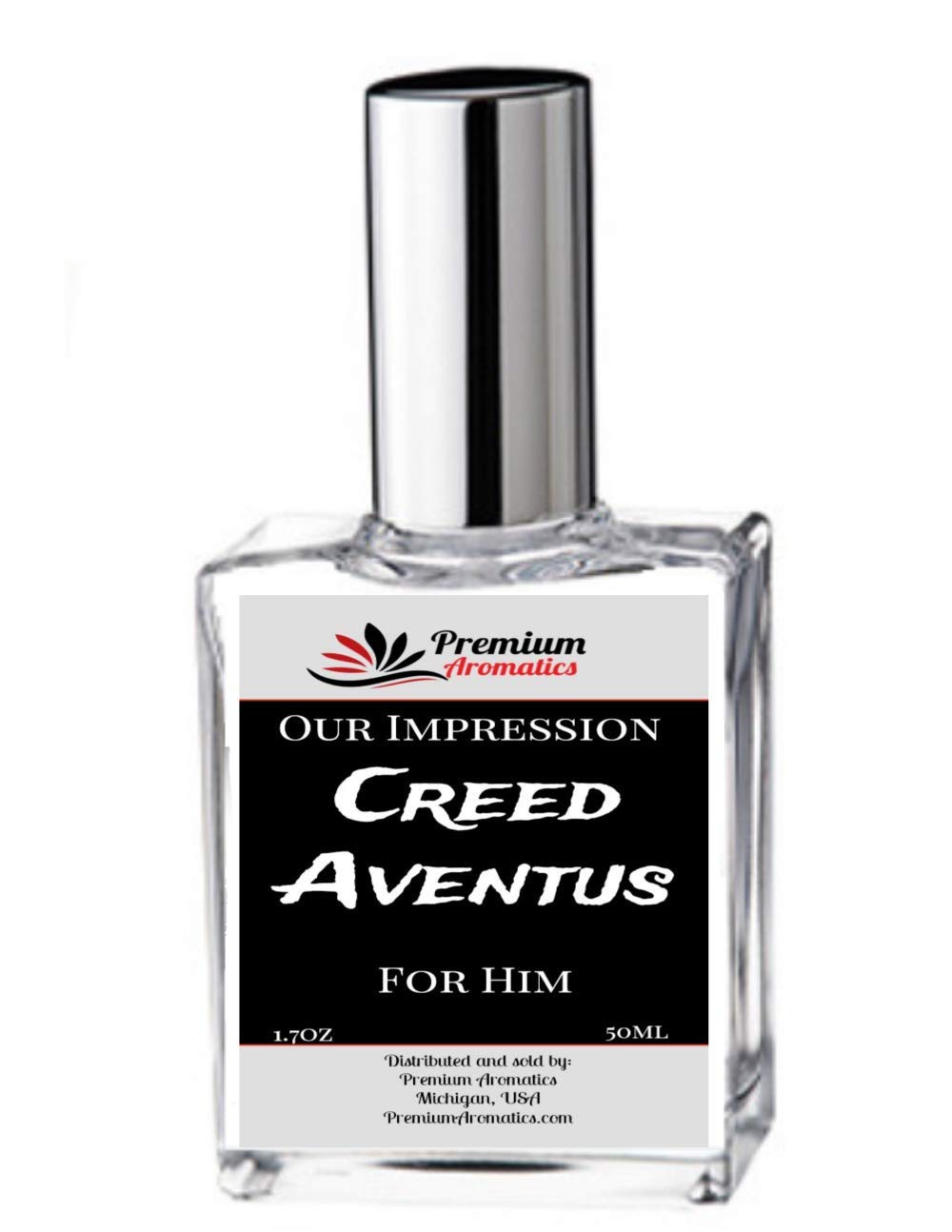 Premium Aromatics Aventus-Inspired Men's Fragrance - (1.7oz / 50ml) Eau de Parfum with Complementary Roll-On - Captivating Scent for All Occasions