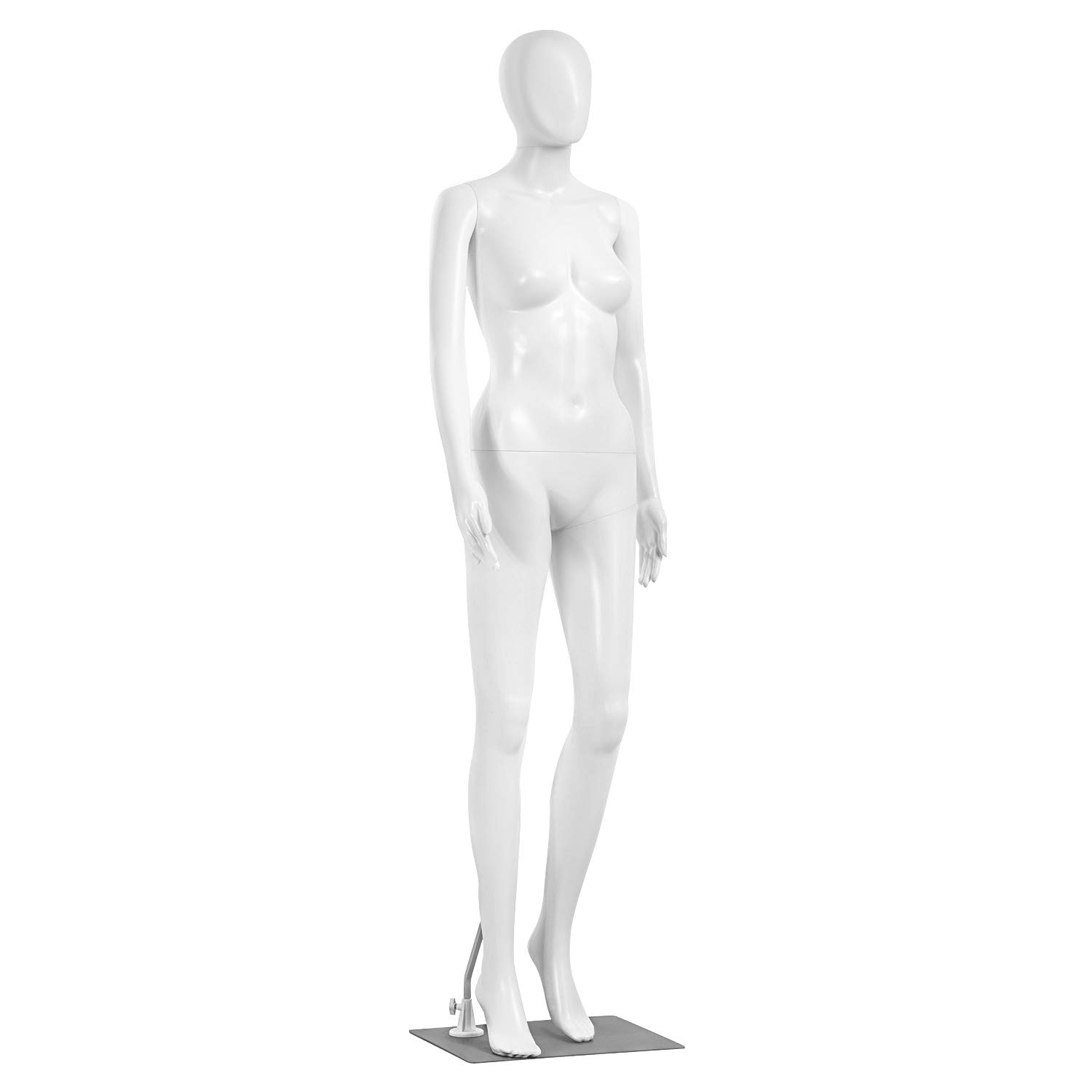 SereneLife 68.9" Tall Full-Body Female Mannequin with Adjustable Head, Flexible Limbs and Detachable Design, Perfect for Clothing Stores, Boutiques, Exhibitions and More