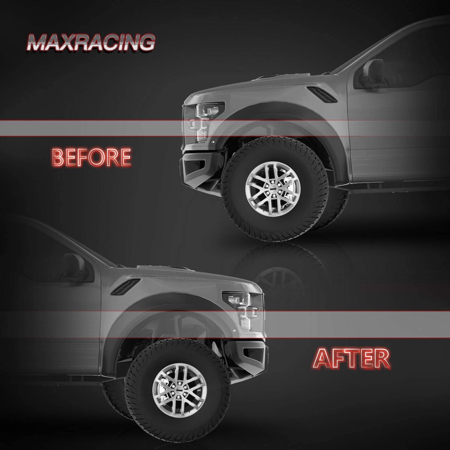 Maxracing 2.5" Front Leveling Kit Compatible with 2007-2025 Chevy Silverado Avalanche Suburban 1500 Tahoe Sierra Yukon XL1500 4WD/2WD