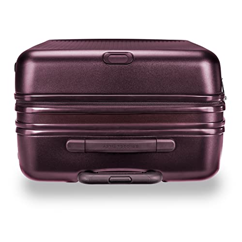 Briggs & Riley Sympatico Hardside Medium Spinner Luggage, Plum, 27-Inch Checked