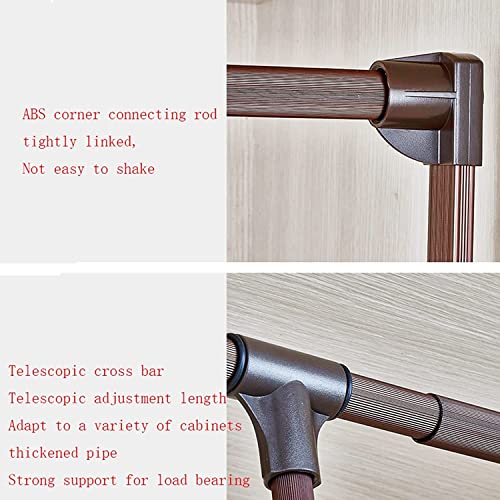 Pull Down Closet Rod Wardrobe Lift Heavy Duty Pull Down Closet Rod For Hanging Clothes Wardrobe Lift Rail, Aluminum Adjustable Width 51-120cm, Cabinet Rail Lifter Hanger Organizer Storage System ( Col