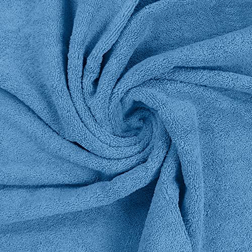 Utopia Towels Bundle Pack of 14-2 Bath Towels, 4 Washcloths, 8 Hand Towels- 600 GSM Ring spu Cotton- Ultra Soft and Highly Absorbent- Versatile- Perfect for Home, Hotel, Spa, Restaurants (Electric B