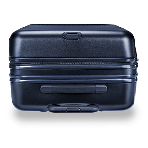 Briggs & Riley Sympatico Hardside Medium Spinner Luggage, Matte Navy, 27-Inch Checked
